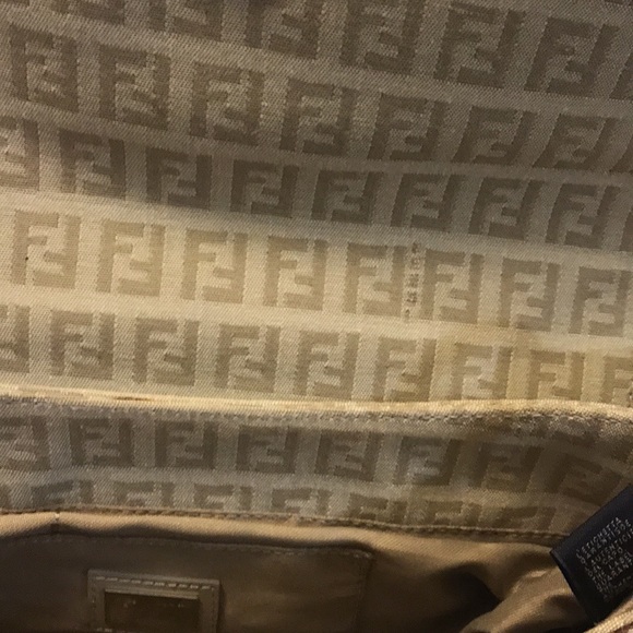 Fendi | Bags | Fendi Handbag Beige Original Signature Purse | Poshmark